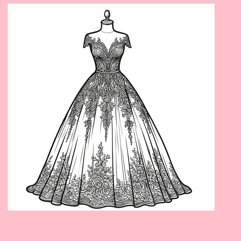 Printable Wedding Coloring Pages for Kids & Adults Bridal Shower ...