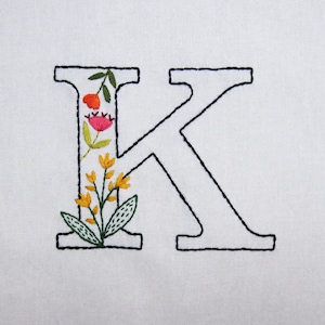 PDF Digital Download, Alphabet Embroidery Template Letter K - Etsy