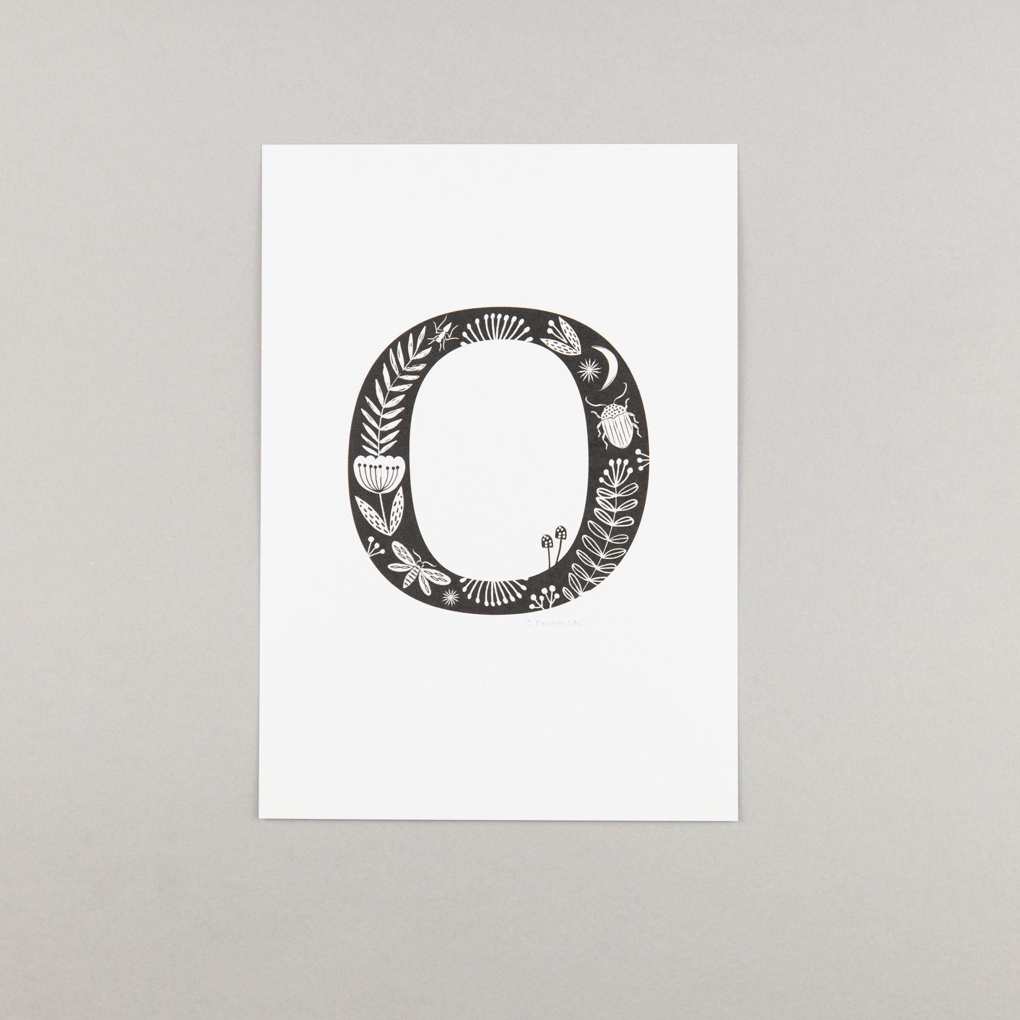 Alphabet Letter Print, A5 Folk Art Design. Letters J - R - Etsy UK