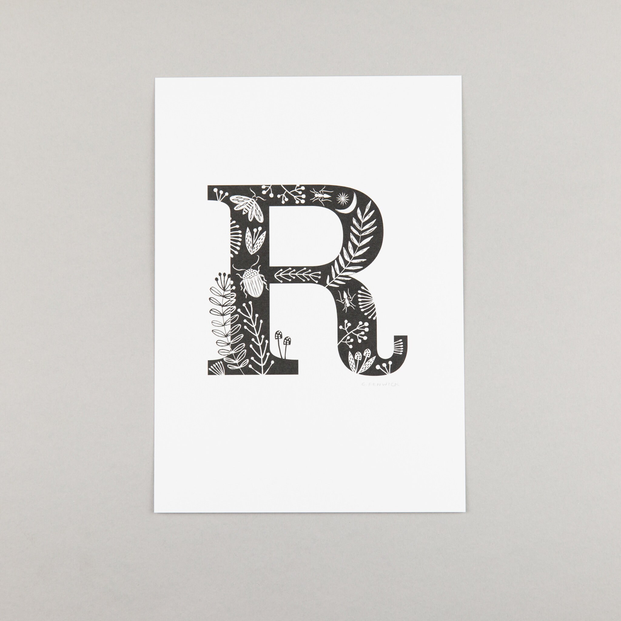 A4 Art Print, Alphabet Letters. Letters J - R - Etsy UK
