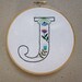 PDF Digital Download Alphabet Embroidery Template Letter J - Etsy