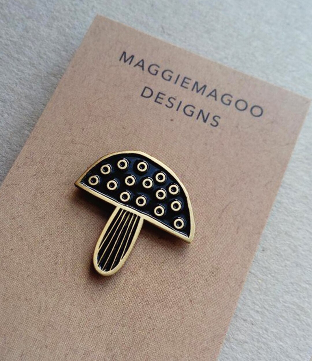 Enamel Pin, Toadstool Mushroom Design - Etsy
