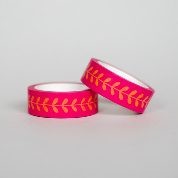 Hot Pink Washi Tape - Etsy