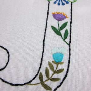 PDF Digital Download, Alphabet Embroidery Template Letter J - Etsy