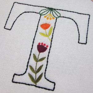 PDF Digital Download, Alphabet Embroidery Template Letter T - Etsy