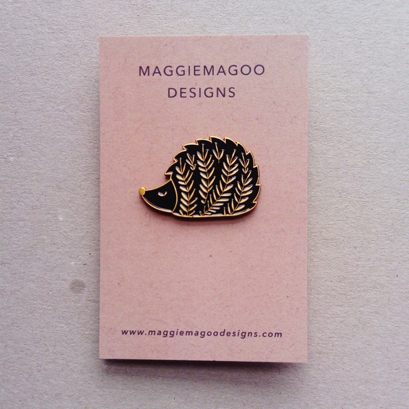 Hedgehog Pin - Etsy