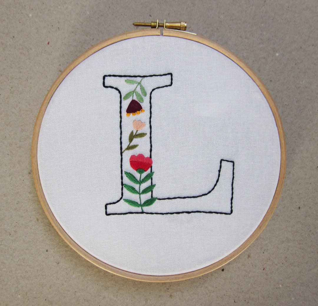 PDF Digital Download, Alphabet Embroidery Template Letter L - Etsy