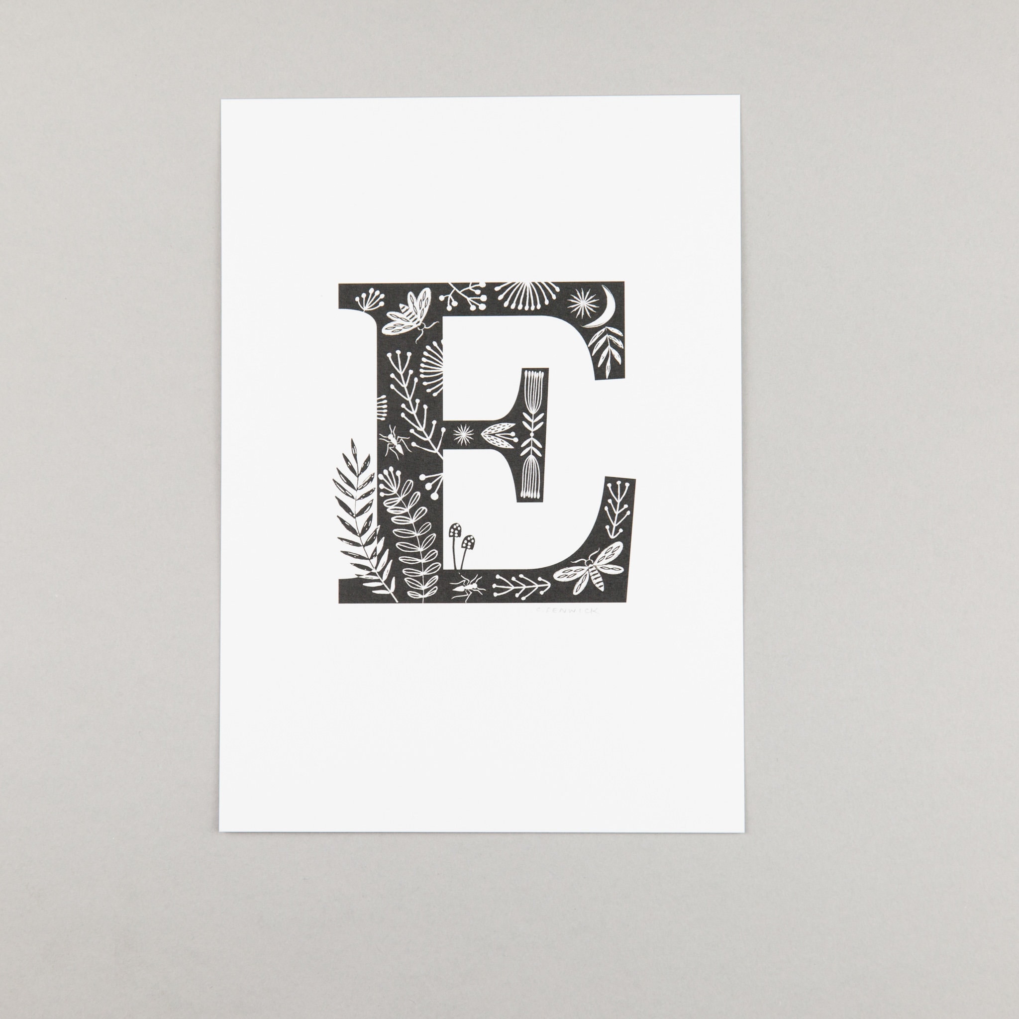 A4 Letter Print, Folk Art Alphabet Design. Letters A - I - Etsy UK