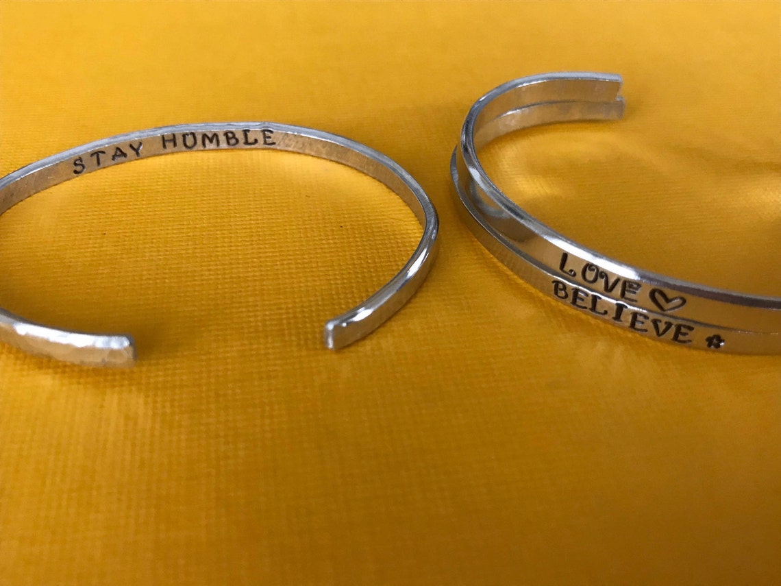 Adjustable Aluminum Cuff Bracelet Skinny Cuff Bracelet - Etsy