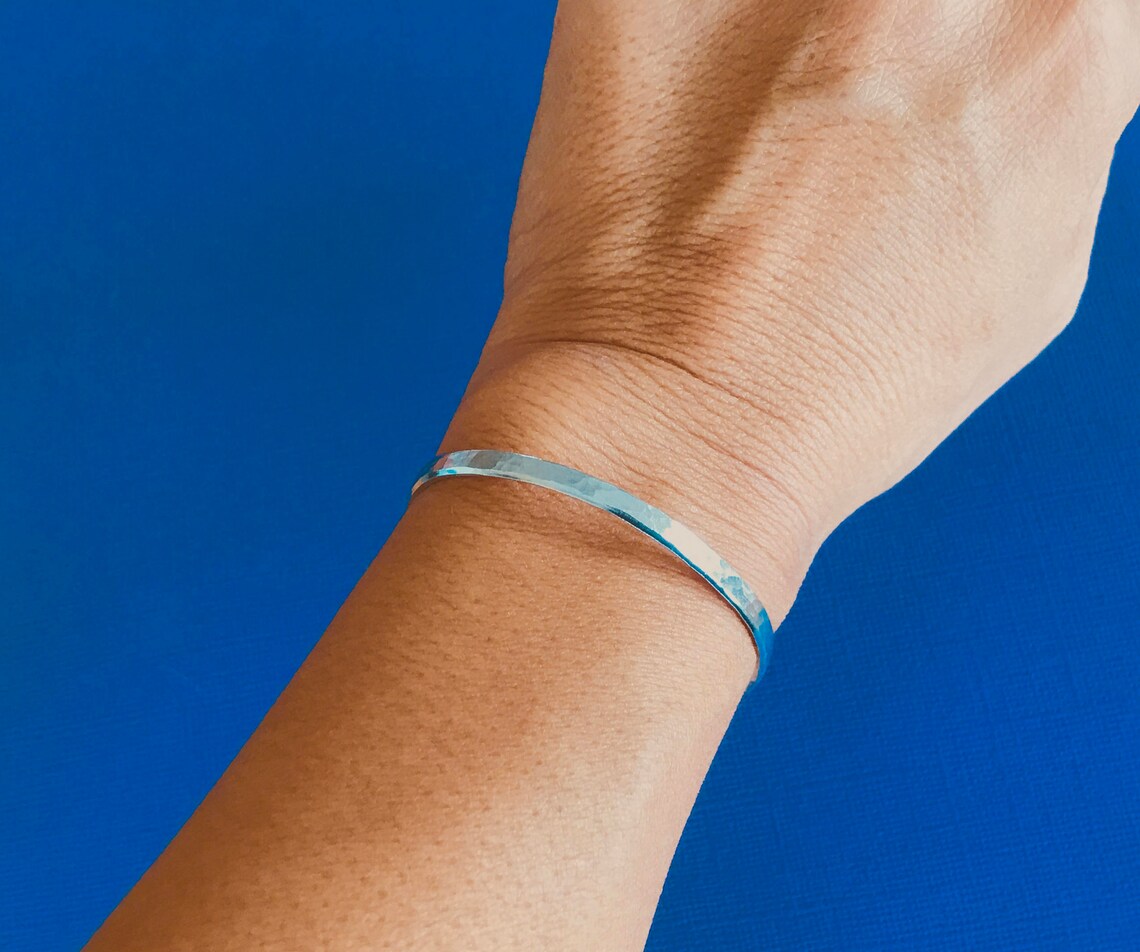 Adjustable Aluminum Cuff Bracelet Skinny Cuff Bracelet - Etsy