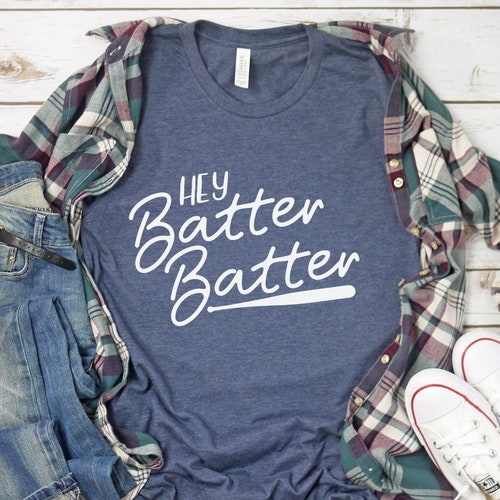 Baseball Shirt Hey Batter Batter Shirt Baseball Tees Mom | Etsy