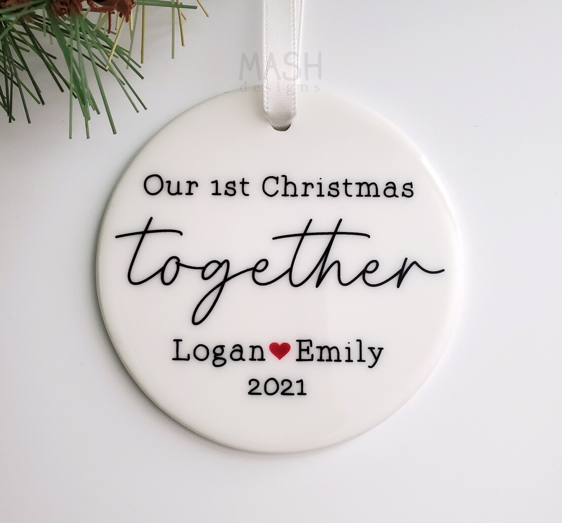First Christmas Together Ornament Girlfriend Gift Boyfriend - Etsy