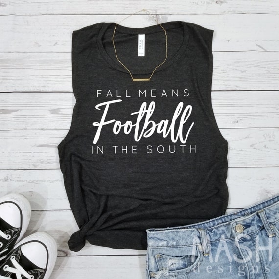 Football Tank Football Season Football Shirt College | Etsy
