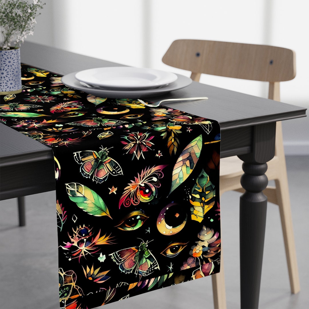 Goth Girl on Fire Table Runner - Etsy