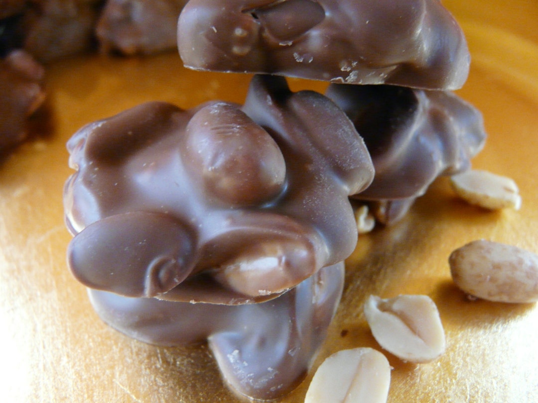 Chocolate Peanut Clusters 8oz. - Etsy