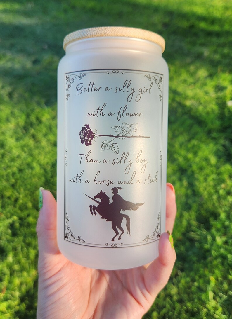 A Knight's Tale Frosted Can Glass - Etsy