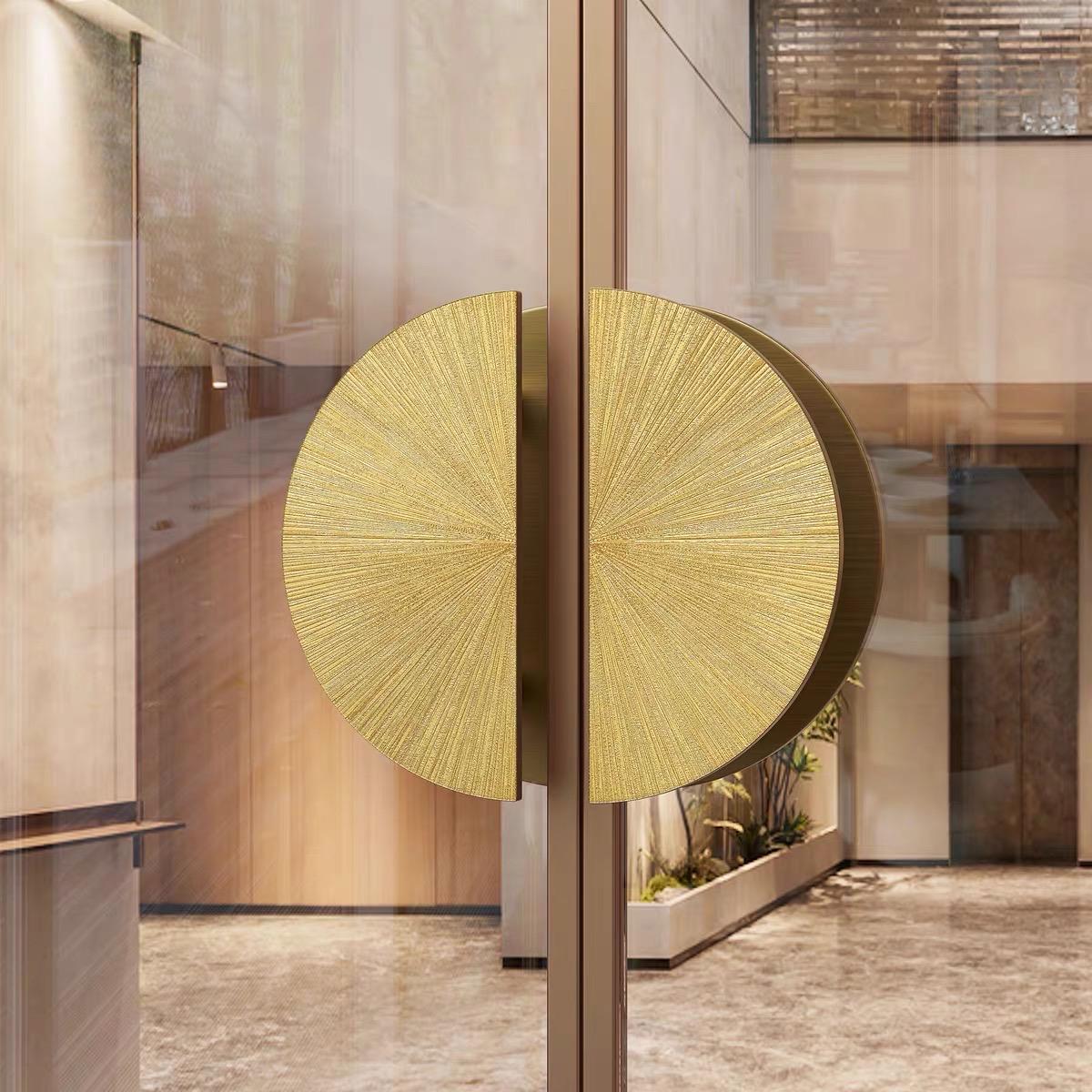 Luxury Modern Round Aluminium Double Sided Door Pull Handles - Etsy