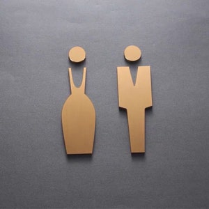 Luxury Aluminium Washroom Sign, Bathroom Sign, Restroom Sign, Toilet ...