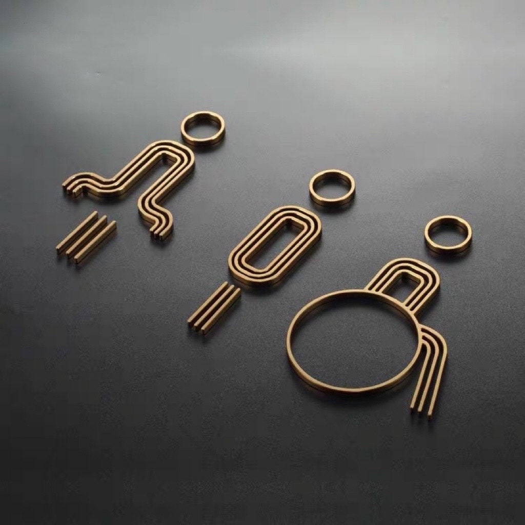 Luxury Matt Surface Metal Washroom Sign, Bathroom Sign, Restroom Sign ...