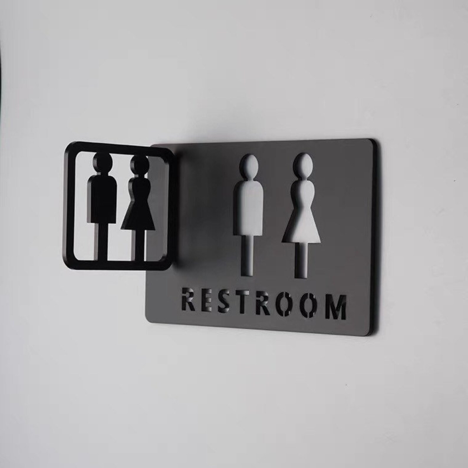 Custom Acrylic Washroom Sign, Bathroom Sign, Restroom Sign, Restroom ...