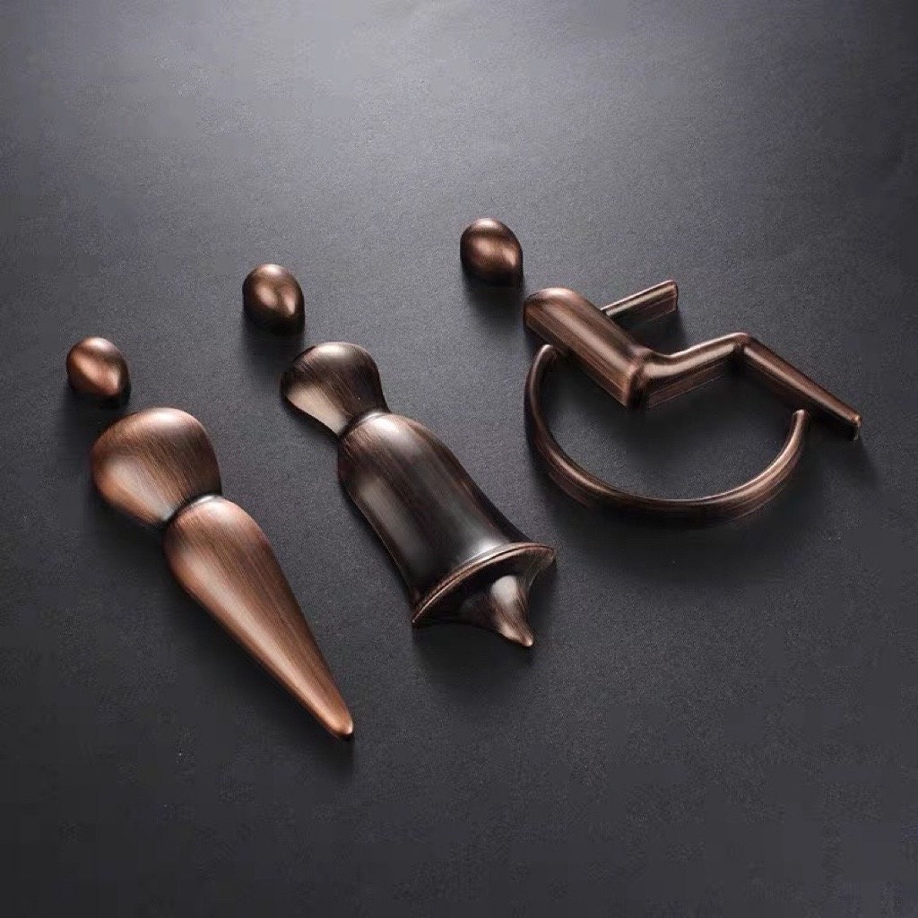 Luxury 3D Metal Washroom Sign, Bathroom Sign, Restroom Sign, Toilet ...