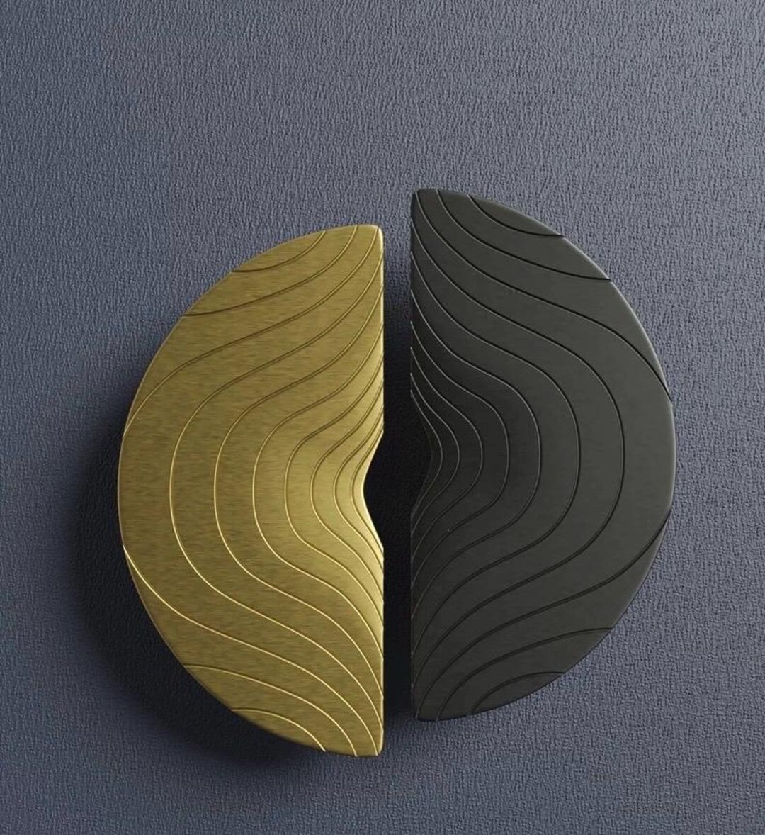 Luxury Modern Round Aluminium Double Sided Door Pull Handles - Etsy