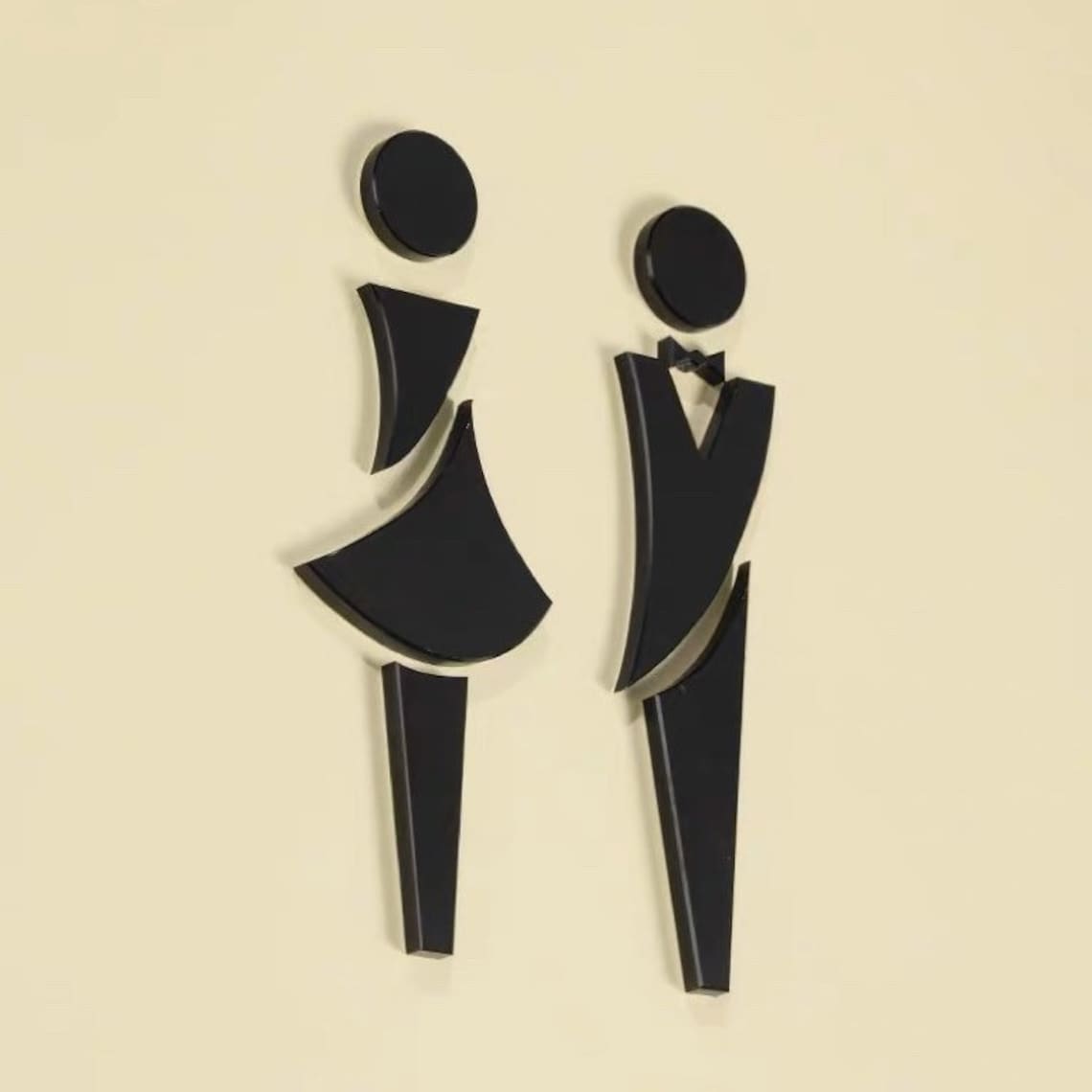 Luxury Matt Surface Metal Washroom Sign, Bathroom Sign, Restroom Sign ...