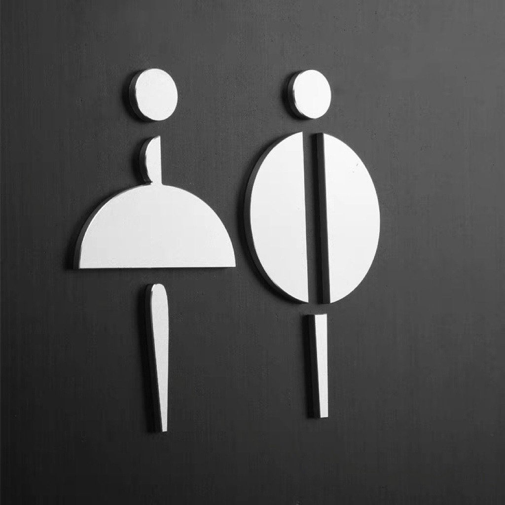 Luxury Aluminium Washroom Sign, Bathroom Sign, Restroom Sign, Toilet ...