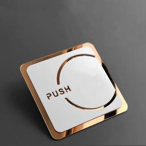 Custom Acrylic Push Pull Door Sign Floor Sign - Etsy