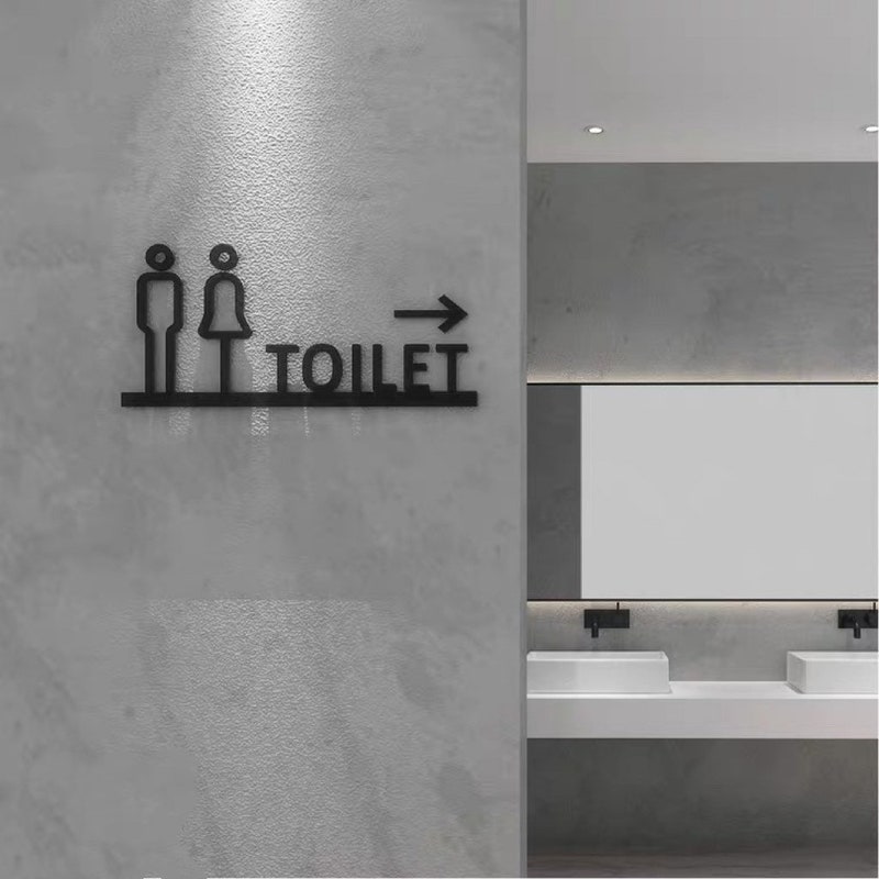 Restrooms Signs - Etsy