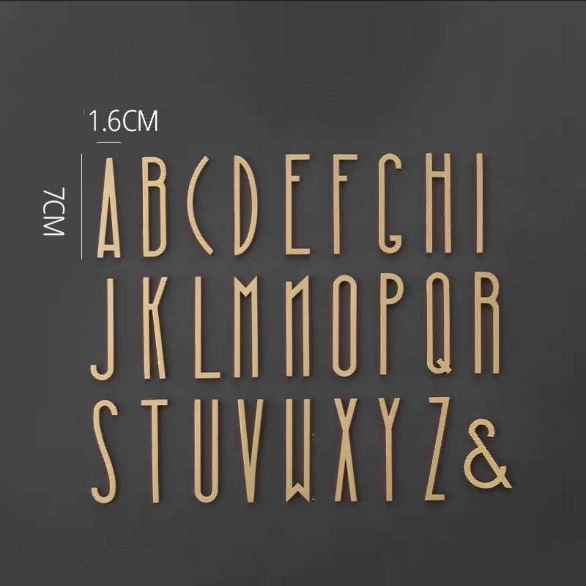 Custom Brass Alphabet Letter or Number Sign, Door Number Sign, Hotel ...