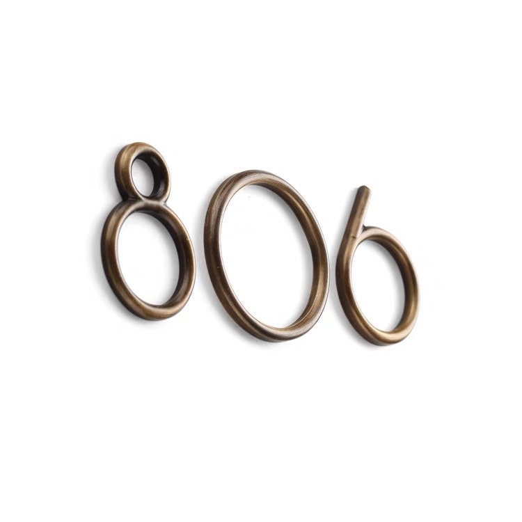 Deluxe Brass Number Sign, Door Number Sign, Hotel Number Sign - Etsy