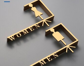 Custom Acrylic Washroom Sign, Bathroom Sign, Restroom Sign, Restroom ...