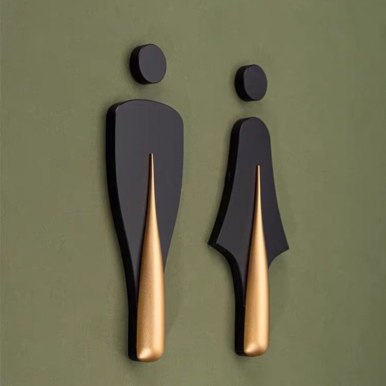 Luxury Aluminium Washroom Sign, Bathroom Sign, Restroom Sign, Toilet ...