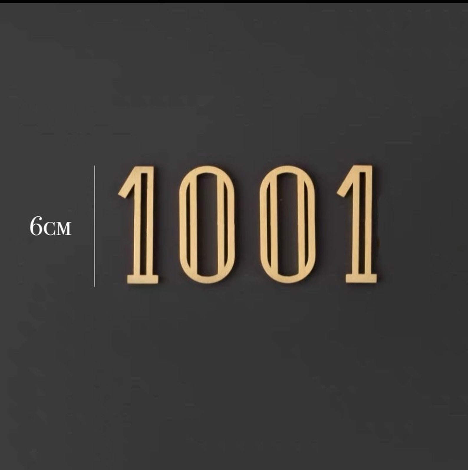 Custom Brass Alphabet Letter or Number Sign, Door Number Sign, Hotel ...