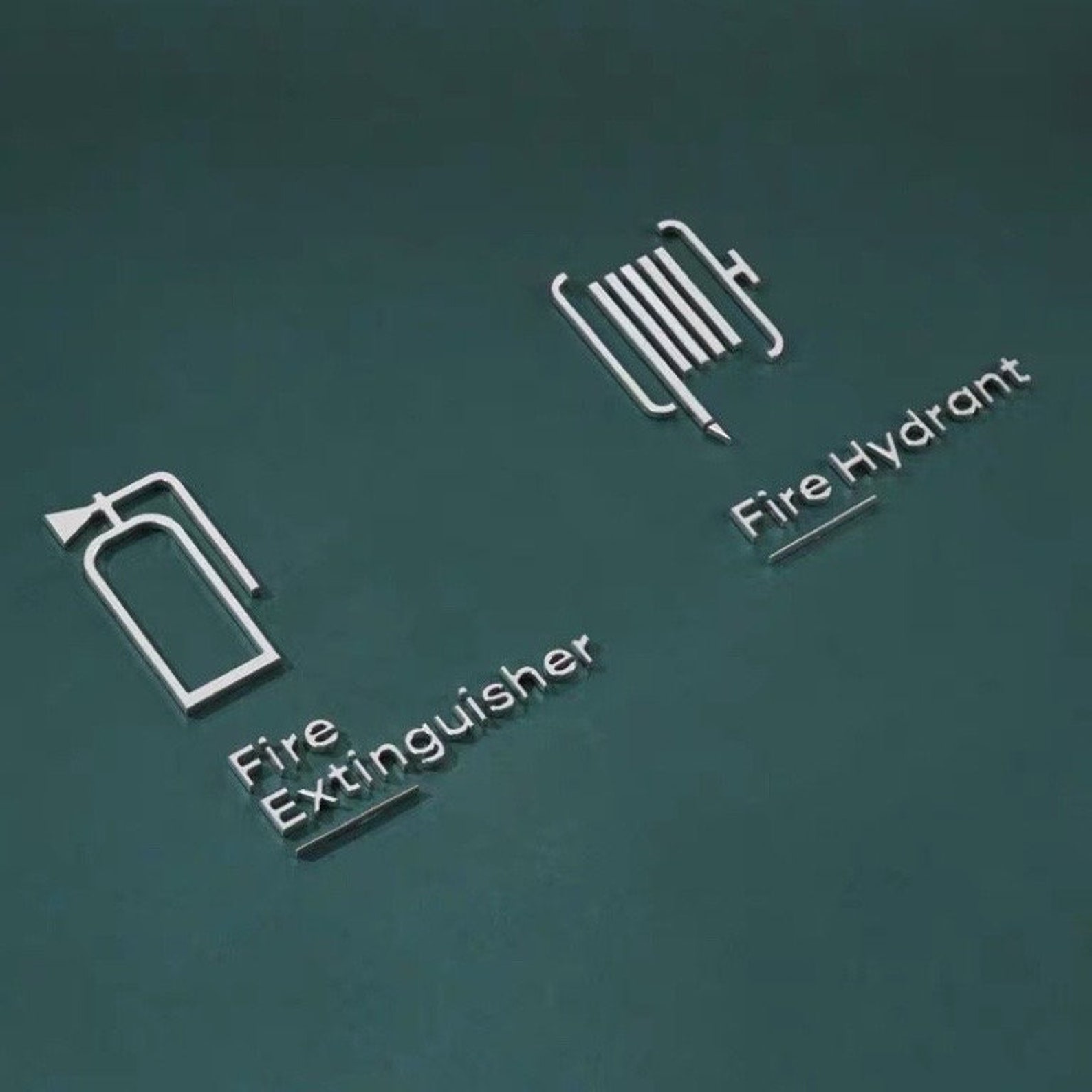 Luxury Matt Surface Aluminium Fire Extinguisher Sign, Fire Hydrant Sign ...
