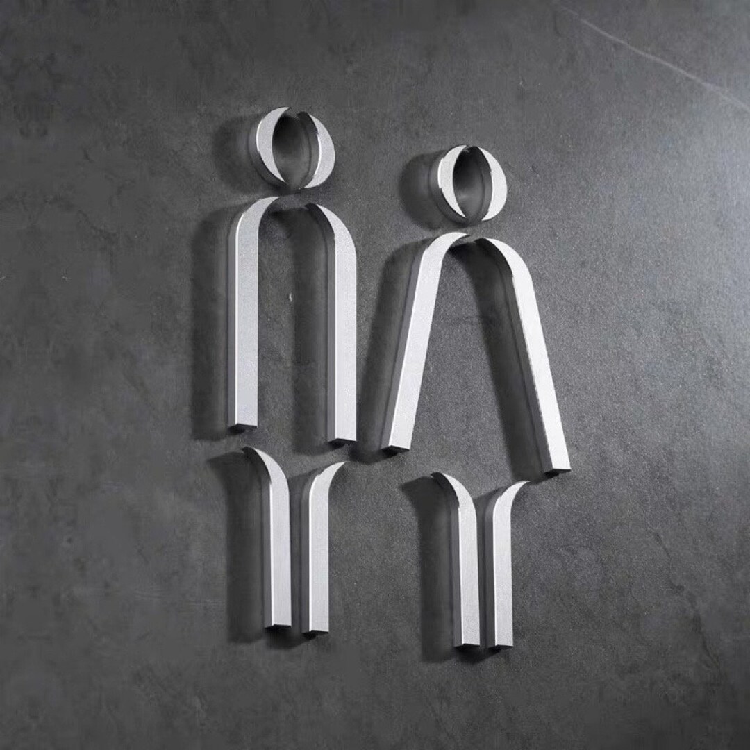 Luxury Aluminium Washroom Sign, Bathroom Sign, Restroom Sign, Toilet ...