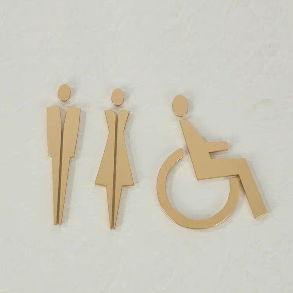 Luxury Matt Surface Metal Washroom Sign Bathroom Sign - Etsy