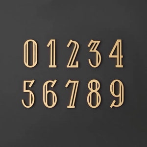 Custom Brass Alphabet Letter or Number Sign, Door Number Sign, Hotel ...