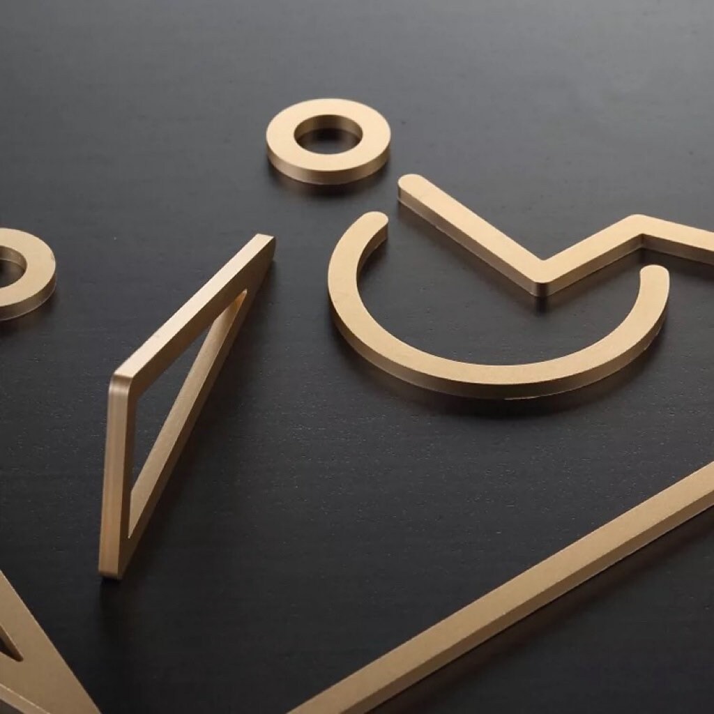 Luxury Matt Surface Metal Washroom Sign Bathroom Sign - Etsy