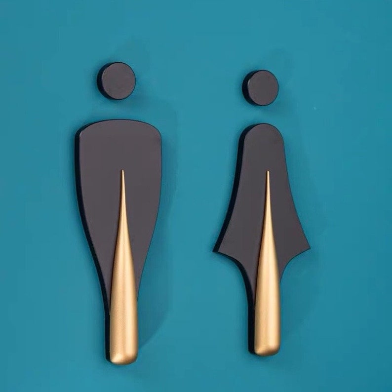 Luxury Aluminium Washroom Sign, Bathroom Sign, Restroom Sign, Toilet ...