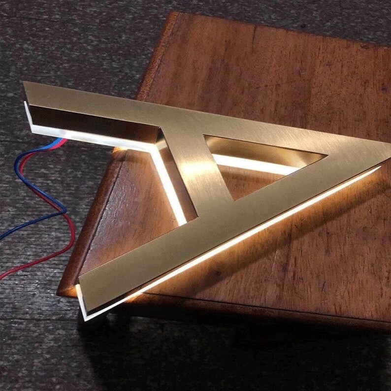 Luxury Custom Metal Backlit Sign, Illuminated Logo Sign, Light Box ...