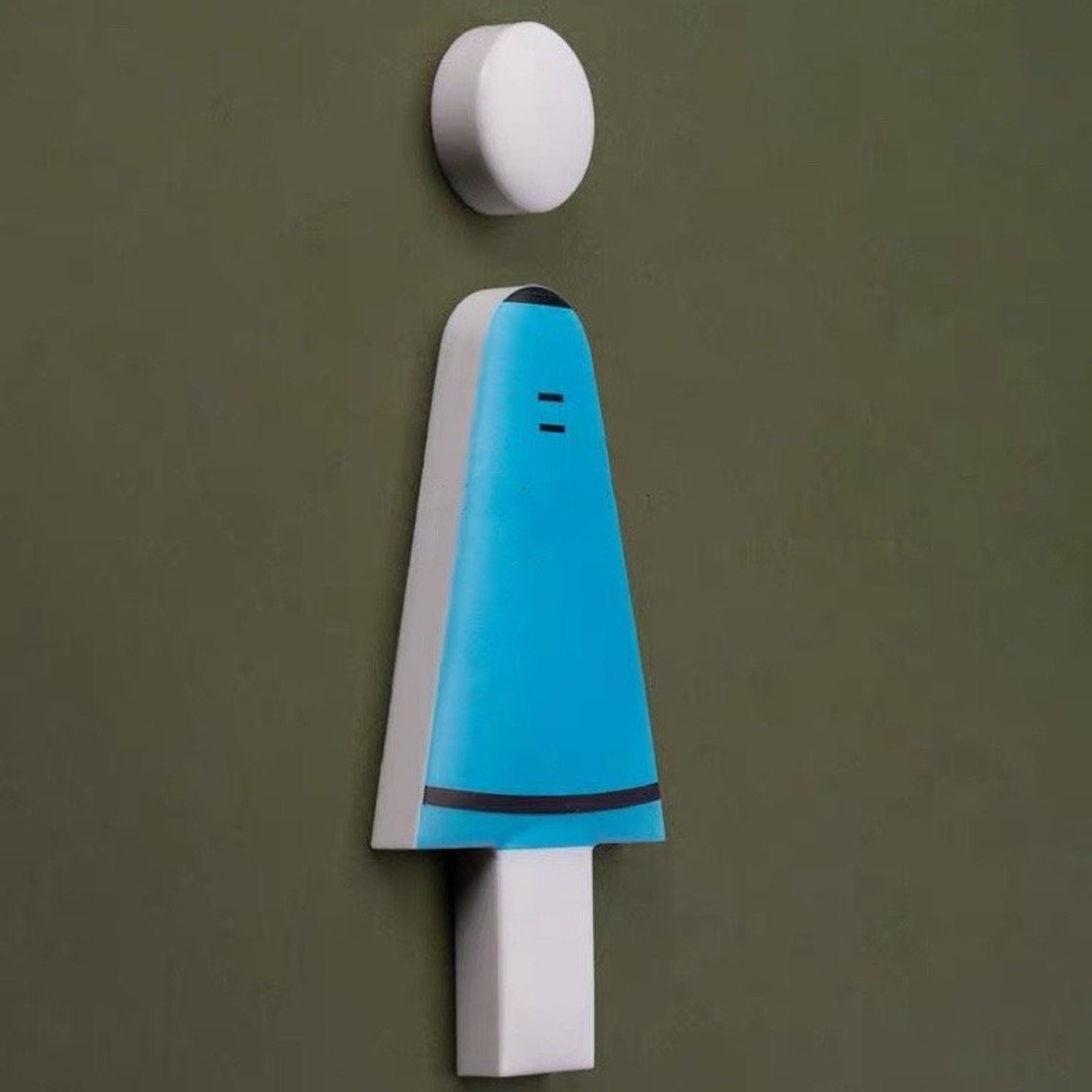 Custom Colorful Marble Washroom Sign, Bathroom Sign, Restroom Sign ...