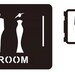 Luxury 3d Metal Washroom Sign, Bathroom Sign, Restroom Sign, Toilet ...