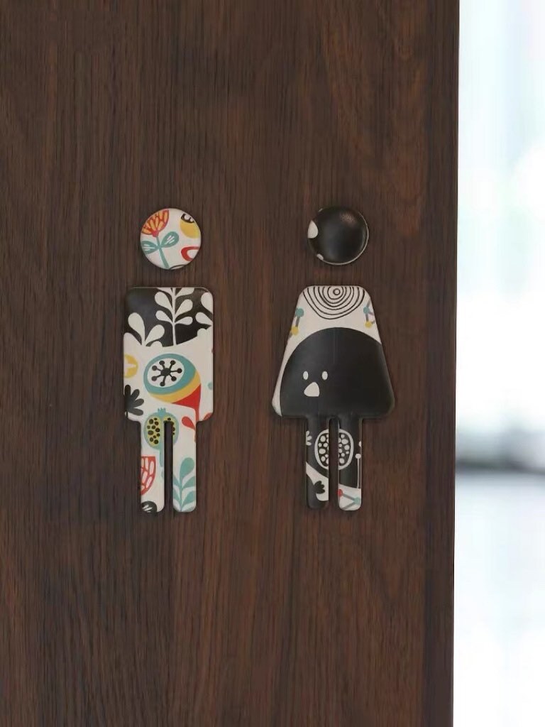 Custom Marble Washroom Sign, Bathroom Sign, Restroom Sign, Toilet Sign ...