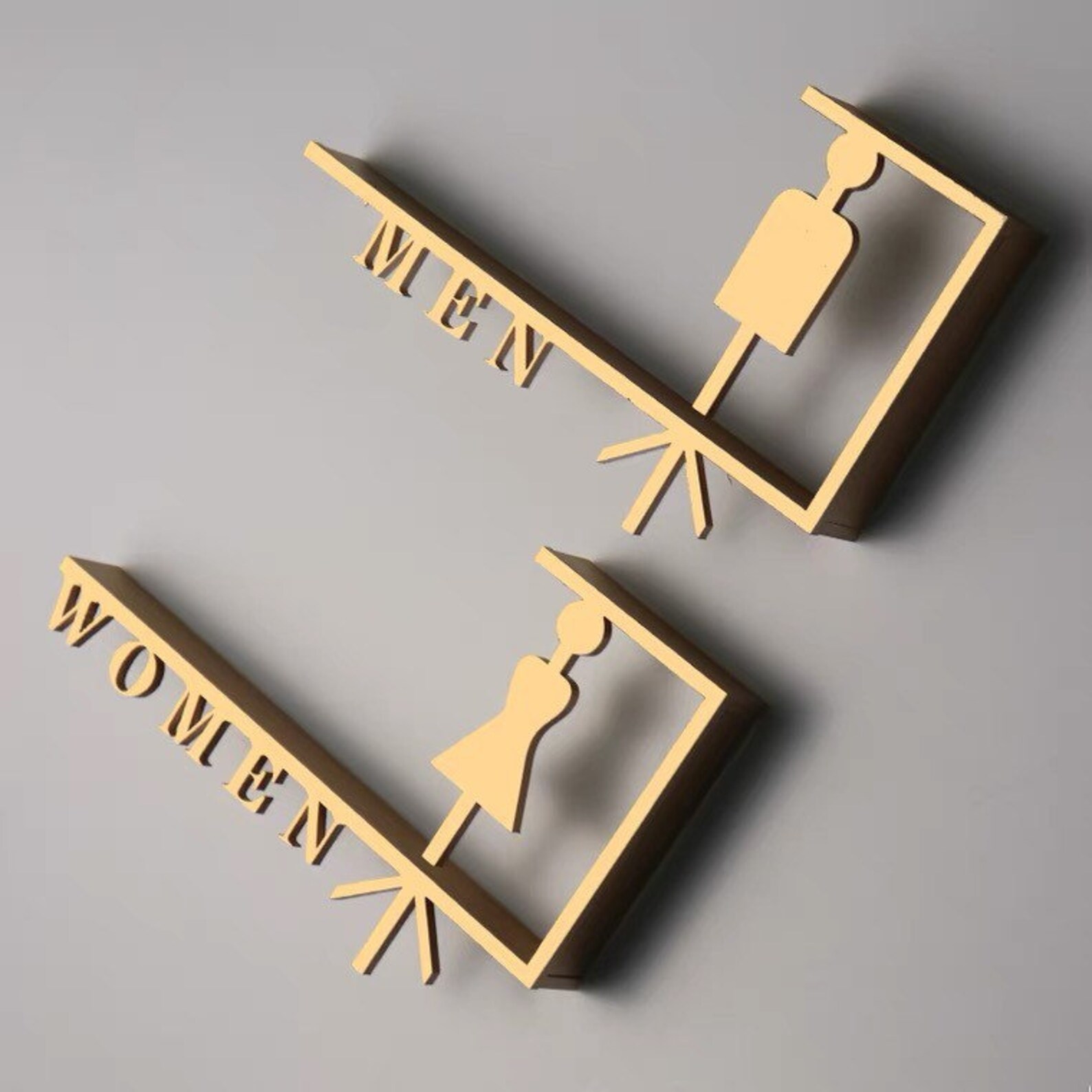 Custom Acrylic Washroom Sign, Bathroom Sign, Restroom Sign, Toilet Sign ...