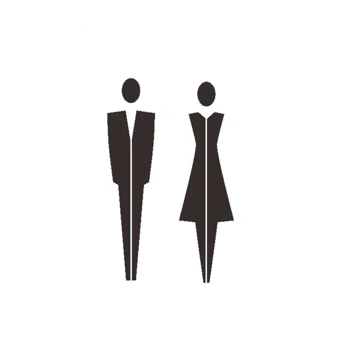 Luxury Matt Surface Metal Washroom Sign Bathroom Sign - Etsy