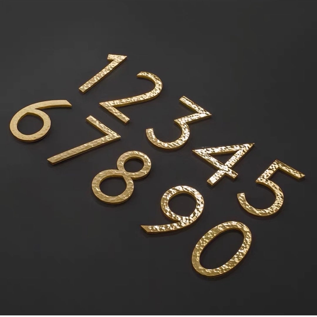 Custom Brass Number Sign, Door Number Sign, Hotel Number Sign - Etsy