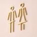 Luxury Aluminium Washroom Sign, Bathroom Sign, Restroom Sign, Toilet ...
