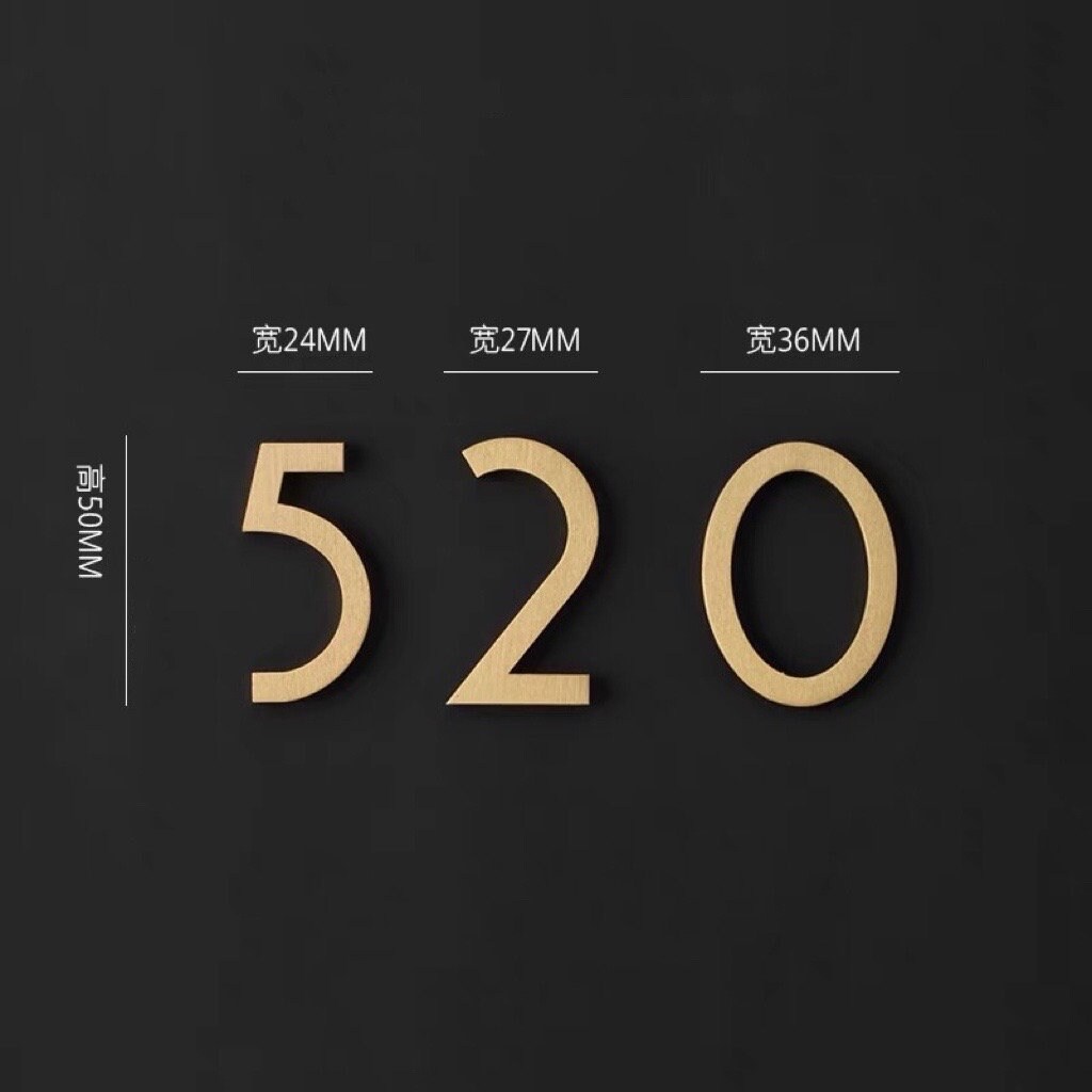 Custom Brass Number Sign, Door Number Sign, Hotel Number Sign - Etsy